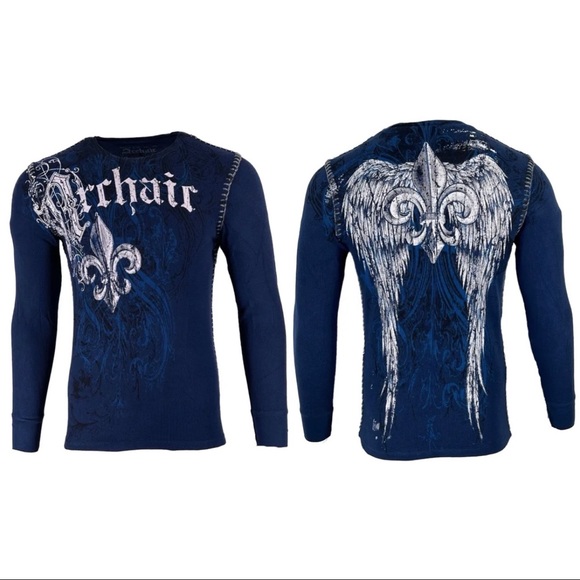 Affliction | Shirts | Archaic By Affliction Mens Thermal Shirt Wing ...
